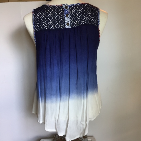 Rewind | Tops | Rewind Blue Sleeveless Top Womens Medium | Poshmark